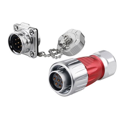 凌科DH-20防水航空插头反装金属盖隔栏 2 - 12芯设备仪器用连接器