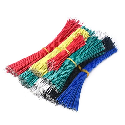 1007双头镀锡24AWG 20CM 导线电子线连接线镀锡线2468红黑并线22#