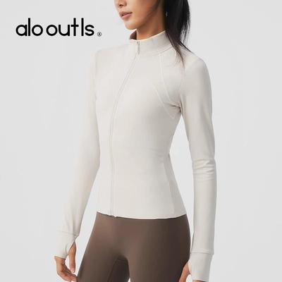 alo outls官方奥莱店运动外套瑜伽服上衣加厚薄绒立领女修身健身