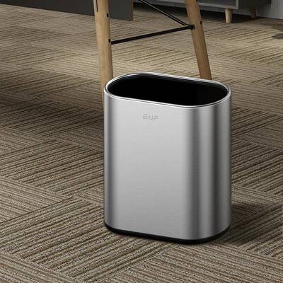 UGA酒宾房馆奢客间桶家用不锈轻钢卧室客厅卫生间无盖直店投垃圾