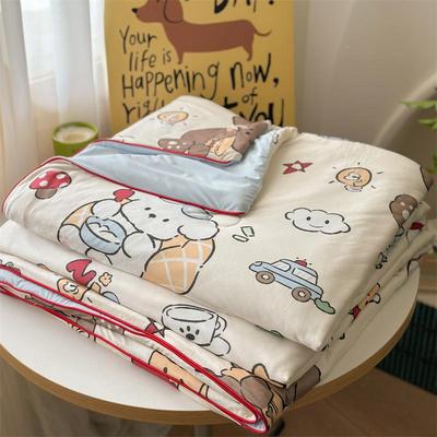 夏子A5464类季卡通绵款绵冰双感可机洗夏凉被大豆纤维被被芯床上