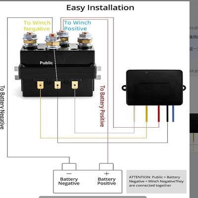 厂0家ICE直售12VA50越野车绞盘接触器电动绞盘继L电器R4450长柱