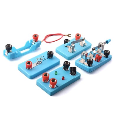 物理实验器材配件电学实验单刀开关弹簧卡口小灯座泡单闸刀双掷