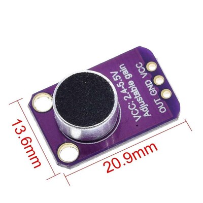 MAX4466声音传感器模块 麦克风前置放大器microphone