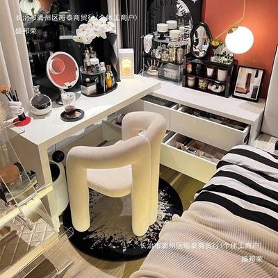 网红化妆子椅衣帽间设计师现代约卧室家用轻梳奢ZQE妆简台椅凳