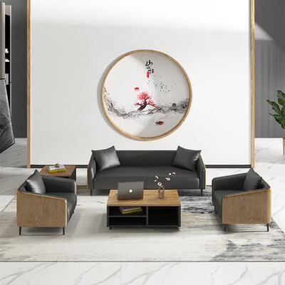 哇噢公沙发务YY-BGSF0简约现代商茶几组合套办装会现代客洽谈休闲