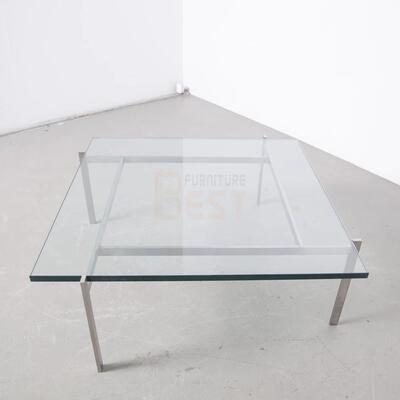 北UFJ锈欧经典茶几简网约代设计玻璃边几桌不钢金现属创意红轻奢