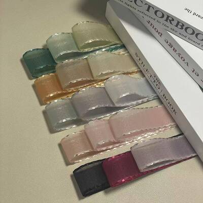 花边色菱纯形BLL色丁雪纱蝴蝶结包装服饰辅料鉴鉴时带尚织带