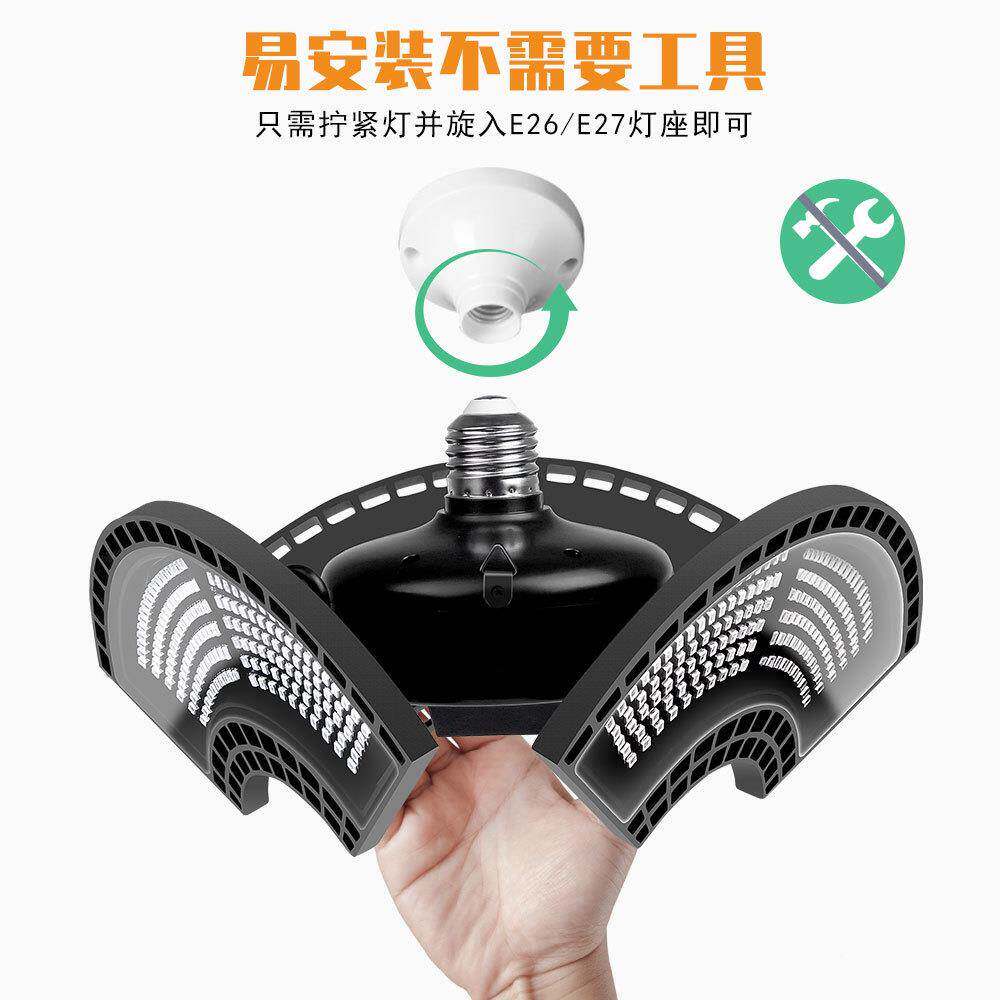 照LHMPED叠植物灯折补E27防明水植物生长灯温室多肉光灯盆栽E26