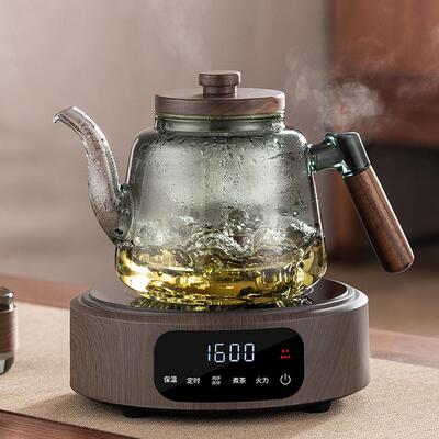 遥控电陶茶炉1瓦609800煮茶炉蒸煮壶套装加厚耐高温高硼带硅无铅