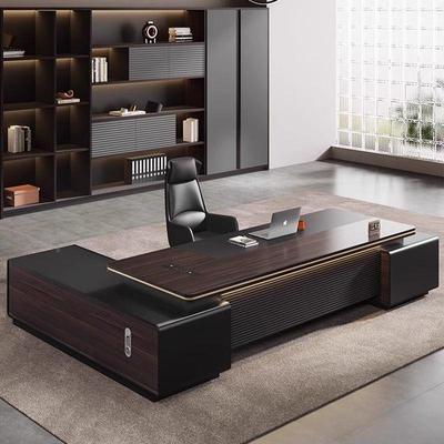 代轻奢老板桌理办公桌椅合简约JBP现总裁桌组领导办公室家具经大