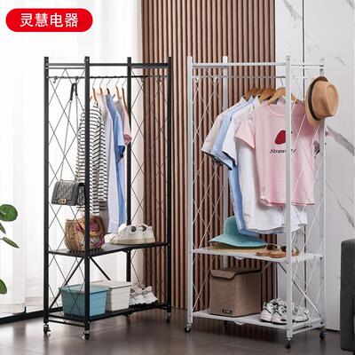 落架地衣80726帽架鞋杂家用门口带轮两层架挂衣架物收纳架卧室晾