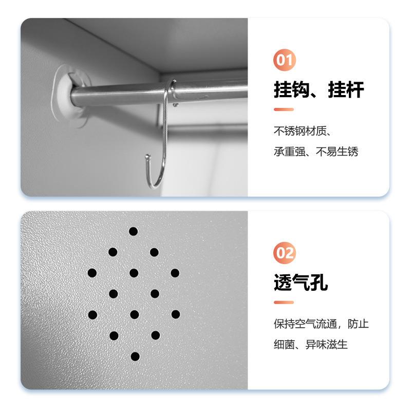 不锈杂钢清洁把柜工厂教室工具物收纳储物柜卫柜生家政保qjg3254