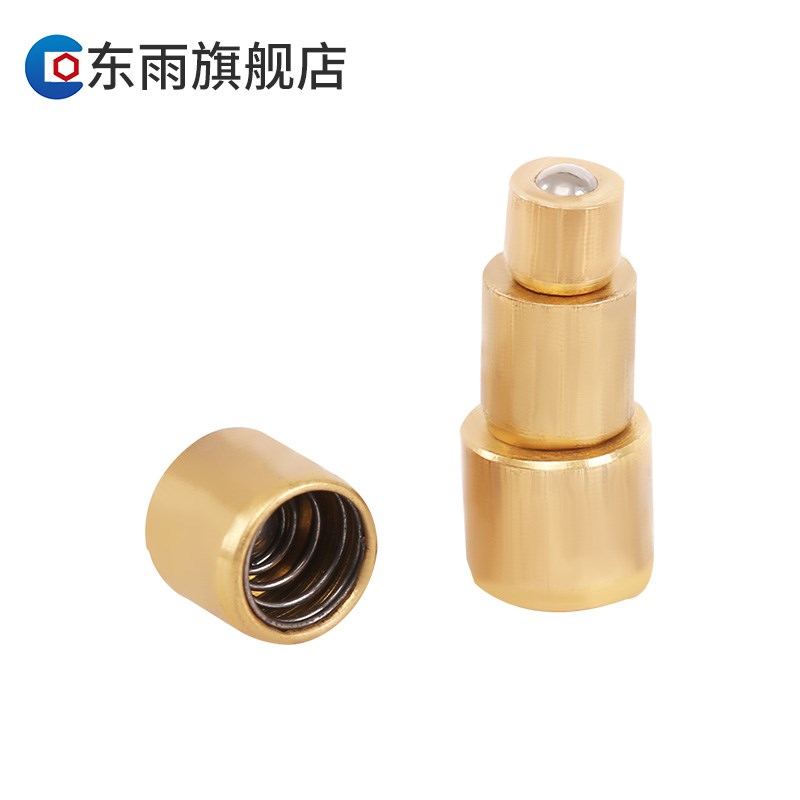 东雨纯铜单子弹簧球珠注油杯润滑设备及工具压配式黄由眼直咀M6m8