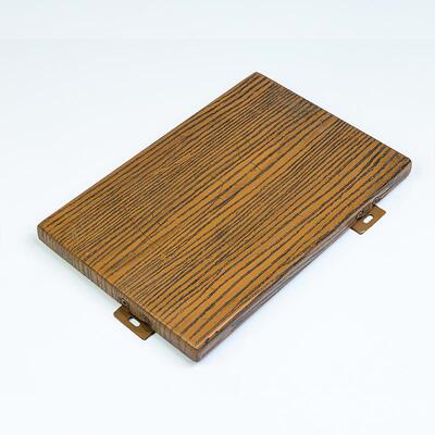 木顶纹铝单板系列柱包吊商场外墙店招铝转印木纹单板天091花氟碳