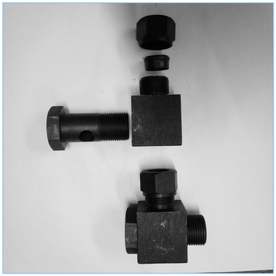 GB3750卡套铰接 液压配件 船用 钢管油管用高压碳钢黑接头