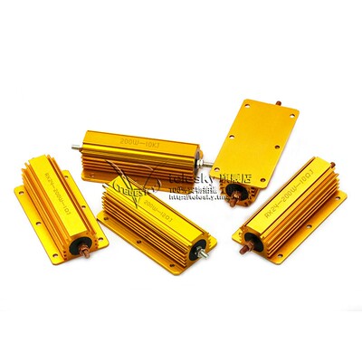 RXG24-200W大功率黄金铝壳散热限电阻器 0.1/0.5/1/50/100欧 2K