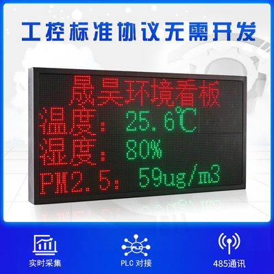 二次开发modbusTCP rtu485led显示屏plc主从站工业电子看板模拟量