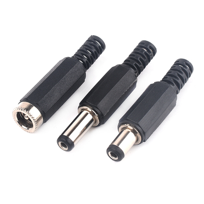 5.5*2.1MM DC005电源插头插座 配插座用 焊线式14mm/9mm直流插头