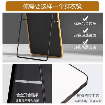 子全身体穿衣卧镜家用落CZT地镜室壁挂贴墙试衣镜网红拍照立大镜