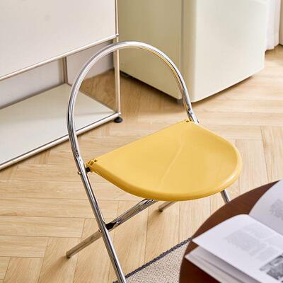 折凳椅子奶油网红休闲椅便携用化妆风椅餐XYQ叠椅简约家时尚中古