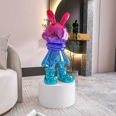 北欧轻奢客厅落地摆件方形展台加厚底座售楼处酒店艺术品展示台