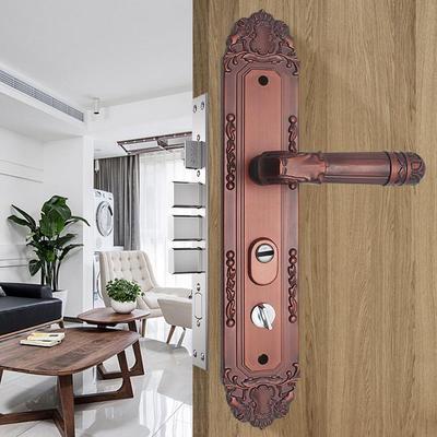 品发锁厂红古铜5901红古9质9款防盗门拉手铝合金材防盗门锁具锁芯