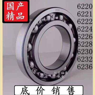 深沟球轴承6220 6221 6222 6224 6226 6228 6230 6232 6236RS密封