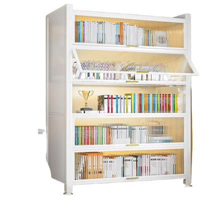 半置透制书柜条纹儿32696钢童书架储明物收纳防尘柜客厅卧室钢制