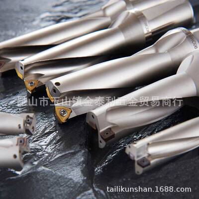 SNF商富快速钻头WC/WD平底U型浅底深孔喷水内冷3/4/5倍径暴力U钻