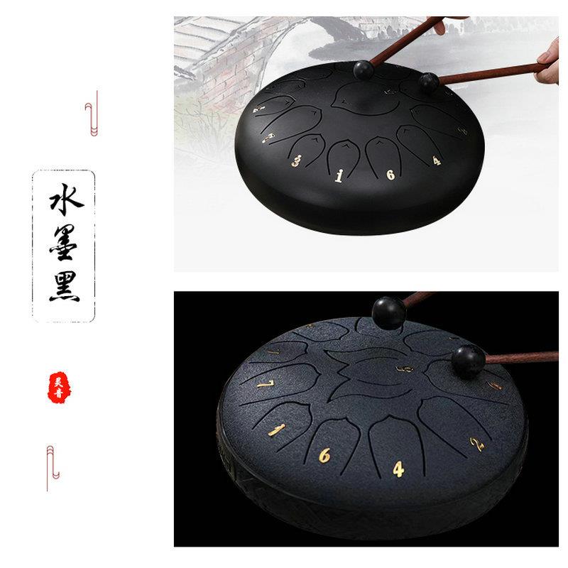 儿益打击乐童器1寸13音国风莲2花鼓钢舌鼓空智灵鼓击打ZMC型乐器