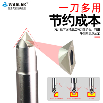 定点位钻刀片45度倒角刀刀粒TFDD070205 110408配TFD定点倒角刀杆