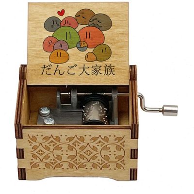 团子大家族音乐盒CLANNAD八音盒手摇发条自动机芯男友女友生日礼