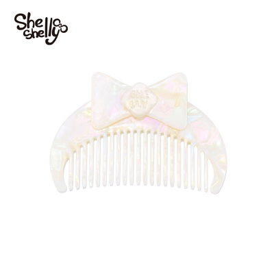 Shelly Shell蜜糖梳子 法式时尚刘海梳 醋酸密齿发梳发饰