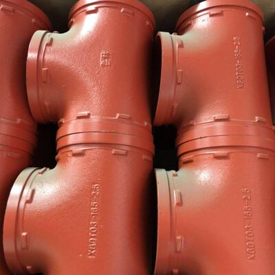 沟槽卡箍三通114 165 108*76沟槽异径三通219×159x108 133沟槽