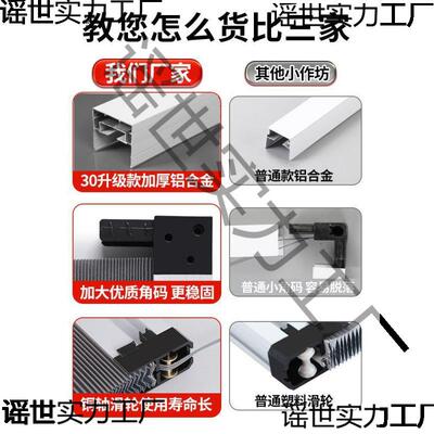 厨房无门轨巢折叠拉伸阳台厨房验收浴室家简易隔断隐形用推蜂DHY