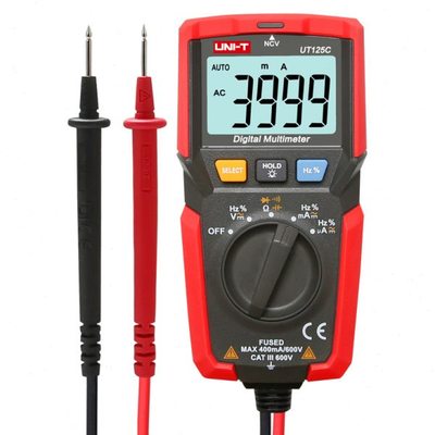 优利德UT125C数字万用表精度自动量程掌上型家用电压电流表
