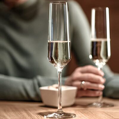 德国进口SCHOTT水晶玻璃杯高脚杯气泡酒杯甜酒香槟杯新婚对杯礼物