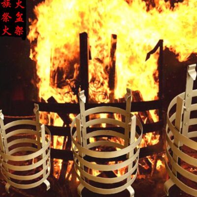 蒙古特色工艺品图拉嘎小火撑祭祀拜祖烧火盆架户外民俗仪式用品