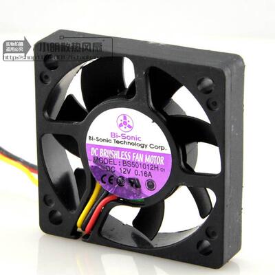 原装 百瑞Bi Sonic BS501012H 5010 5CM 12V 电脑CPU散热风扇3线