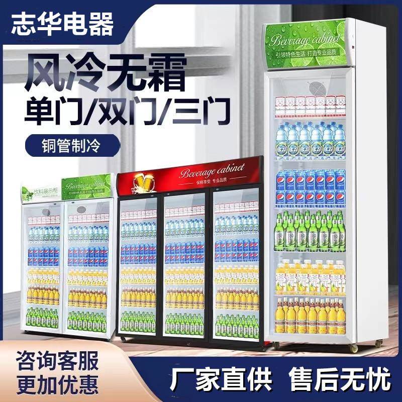 啤酒冷藏柜饮料冷藏展示柜保鲜柜立式冷柜单双三门啤酒柜饮料柜