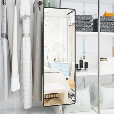 柜镜子TVM穿衣衣全身衣橱内推拉旋转置镜隐形折叠试衣镜镜卧室镜