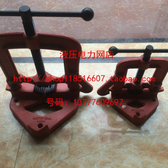 新工 龙门钳管子台钳台虎钳2寸3寸4寸5寸龙门架 夹管钳1