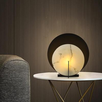 北欧简约设计师书房高档云石台灯售楼处酒店客厅书桌装饰卧室台灯