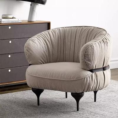 意大计利简极设ZUA师款单椅小户型简约现代棉麻布人艺躺椅客厅洽