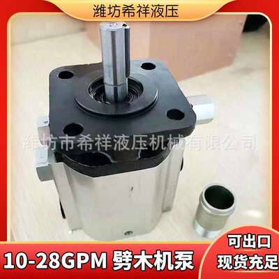 树墩劈木机泵 卧式劈柴机泵 自动木材劈木配件设备22GPM28GPM