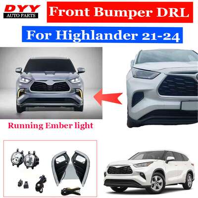 适用20-23款汉兰达LED雾灯套件Highlander led foglight 雾灯总成