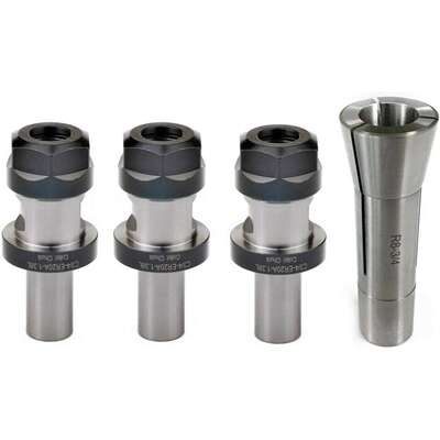 3pcs C3/4-ER16A-1.38L 延长杆+ 1pcs R8筒夹3/4孔径-M12后拉螺纹