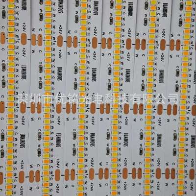 每米528灯高密度双色温灯带 24V 12mm 2700-6500k Ra95 20W/M高亮