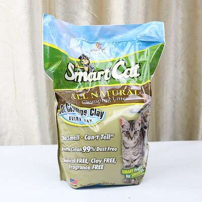 美家smartcat植物猫砂结团猫砂无尘猫砂10磅猫砂4.54kg宠物用品